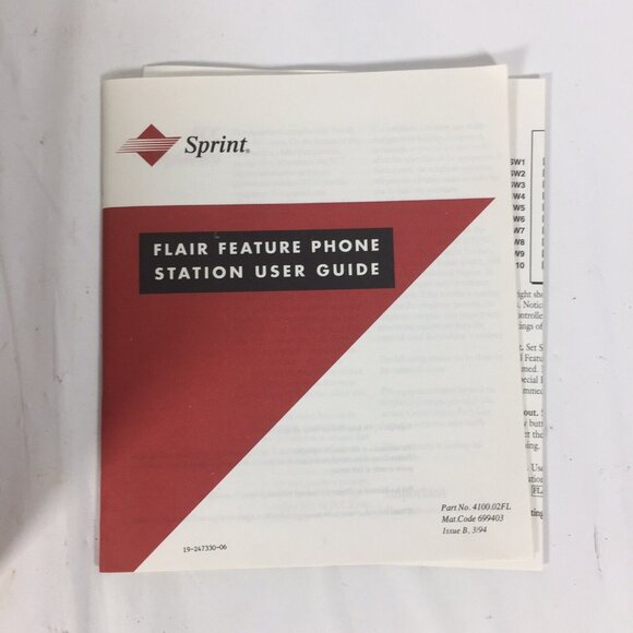 Sprint | Other | Sprint Flair Feature Phone Model 4 Hearing Aid ...